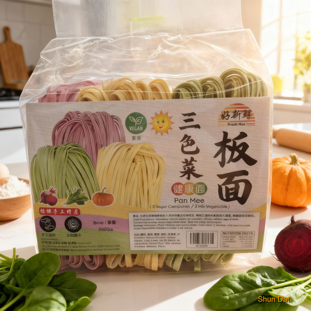 Hao Xin Xian 3 Mix Veg Pan Mee and Products – Shun Dat
